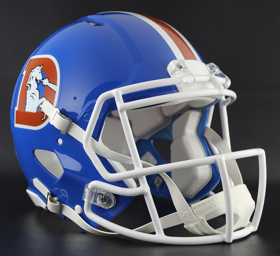 DENVER BRONCOS 1975-1996 THROWBACK Riddell SPEED Authentic Football ...