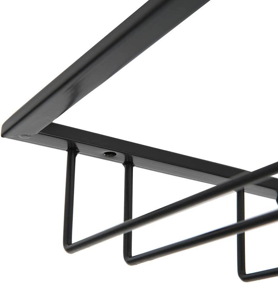 40cm Wine Glass Rack Metal 2 Pack Glass Storage Hanger Cupboard Bar ...