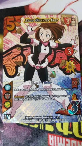 Universus My Hero Academia CCG Zero Gravity Lift MHA-RLE01 5/7 Alt. Art ...