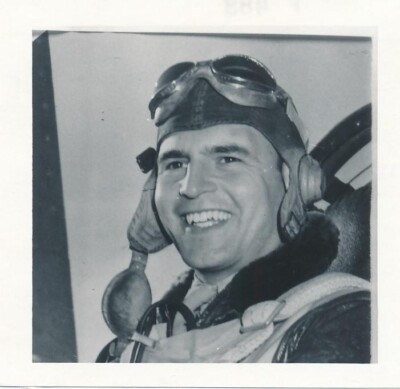 Herman "Hap" Hansen- Signed Vintage Photograph (WWII Marine Ace Pilot ...