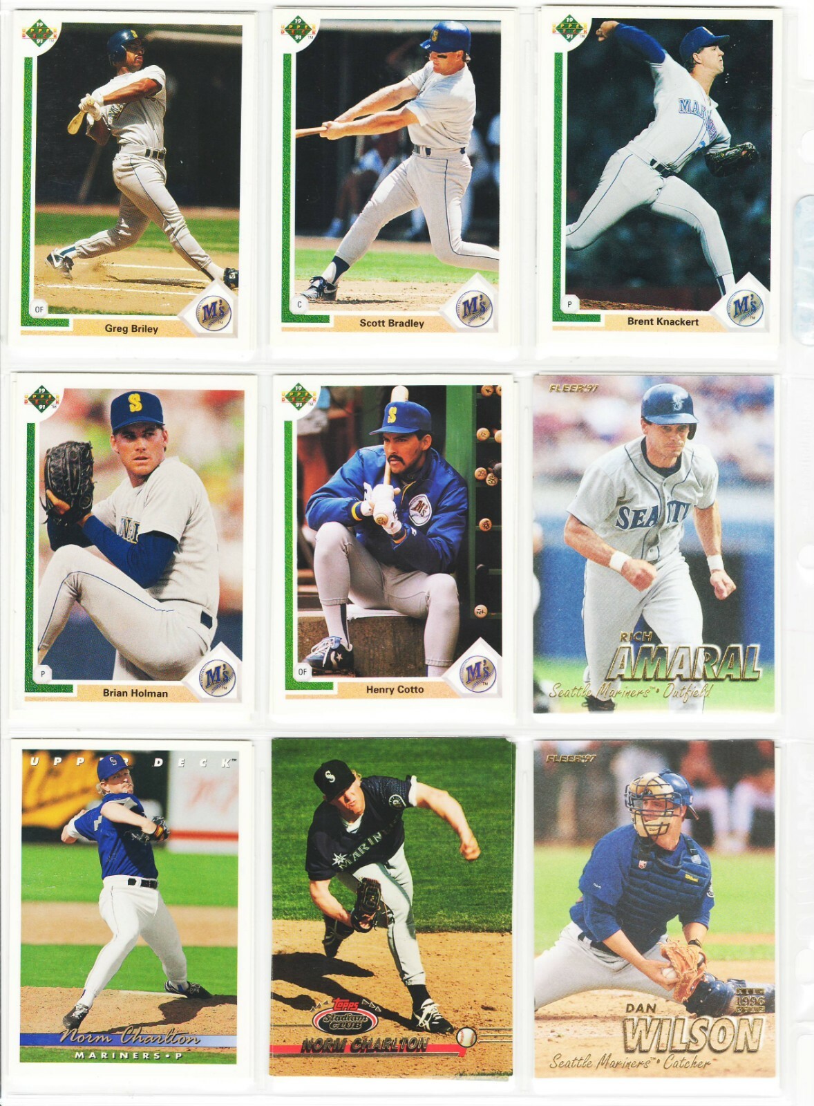 108 SEATTLE MARINERS BASEBALL CARDS FROM THE 1970'S & LATER.TEAM ...