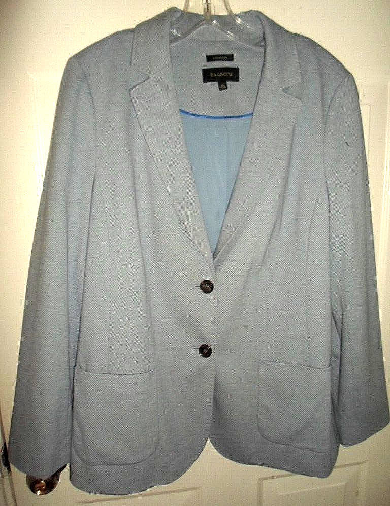 TALBOTS Aberdeen Herringbone 2-Button Blazer or Jacke… - Gem