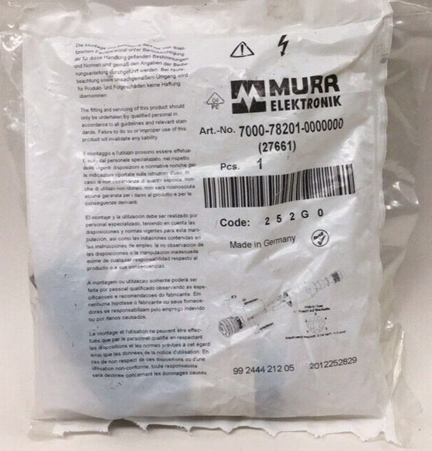 Murr Elektronik 7000-78201-0000000 Connector 5-Pin 27661 | eBay