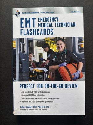EMT Flashcard Book, 4th Ed. (EMT Test Preparation) - Paperback - GOOD ...