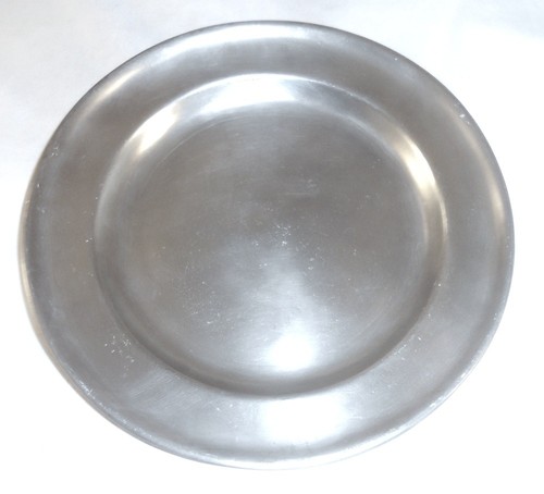Vintage Pewter 7 1/2" Plate Curved Raised Edge By Jay Stauffer Spread ...