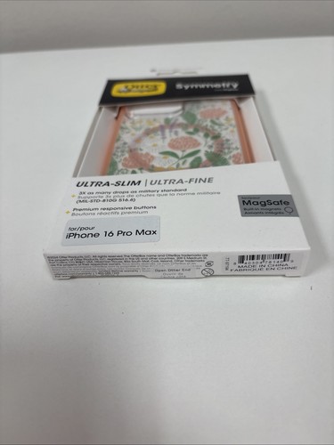 OtterBox iPhone 16 Pro Max Symmetry Series Case with MagSafe - Peachy Bloom 840304781409| eBay