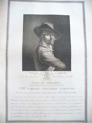ANNIBAL CARRACHE Ritratto - 1786 PALAIS ROYALE - ANNIBALE CARRACCI ...