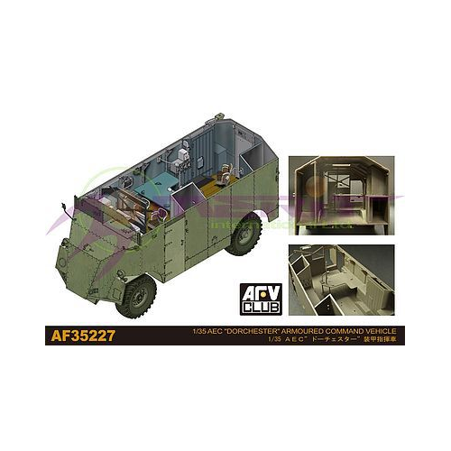 AFV Club 1/35 AEC Armoured Command Vehicle Dorchester ACV Plastic Model ...