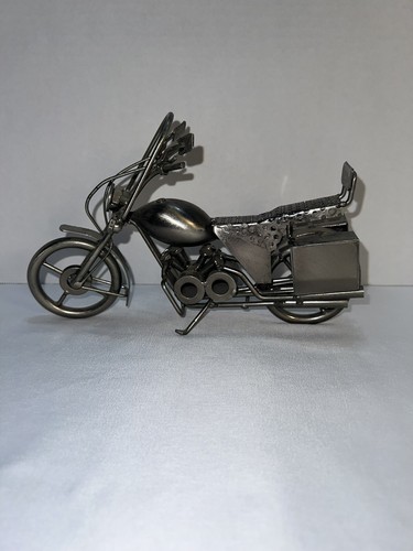 Motorcycle Scrap Metal Sculpture Recycled Handmade Art Metal | eBay