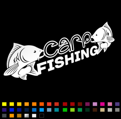 Carp Fishing Decal Sticker For Car Van Caravan Camper Hunter Bumper ...