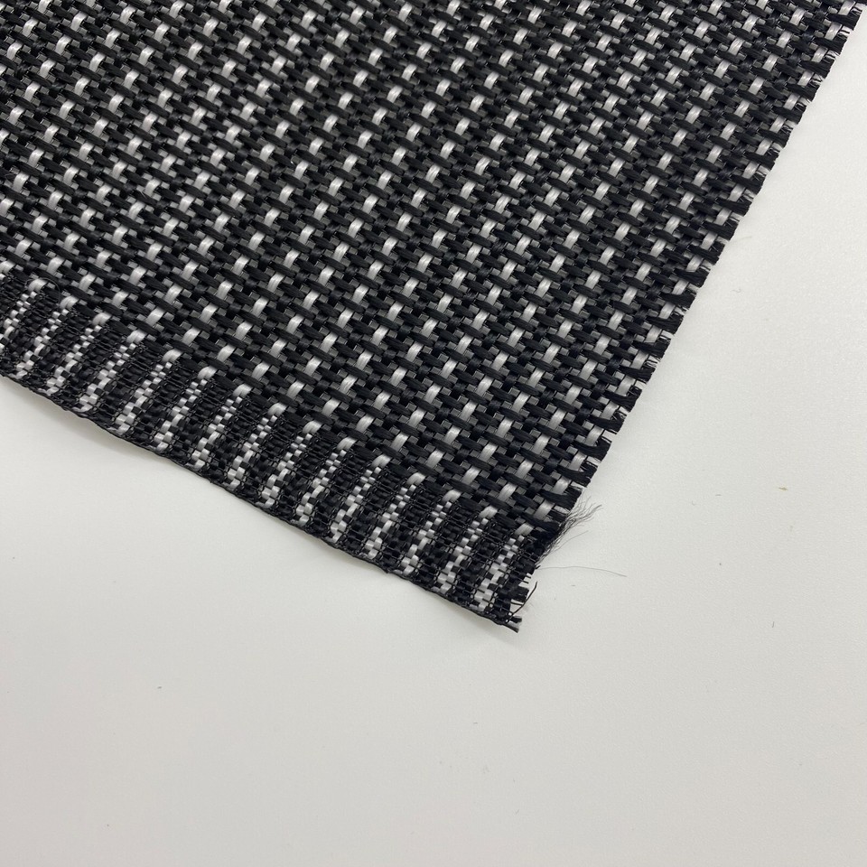 Black White Strip Woven Amplifier Speaker Grill Fabric Cloth 1.5M x0.5M ...