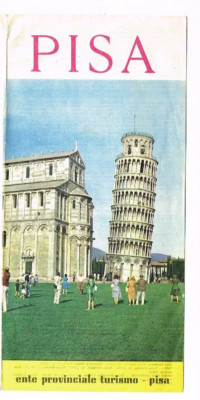 Pisa Italy Brochure Travel Tourist 1960's Vintage French Italian ...