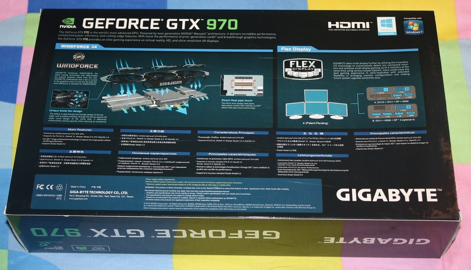 NEW Gigabyte GeForce GTX 970 WINDFORCE 3x Overclocked GDDR5 Pcie Video ...