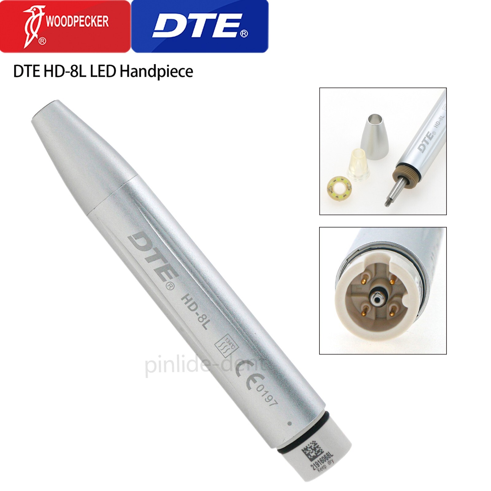 Woodpecker DTE LED Ultrasonic Piezo Scaler HD-8L Handpiece for DTE D600 ...