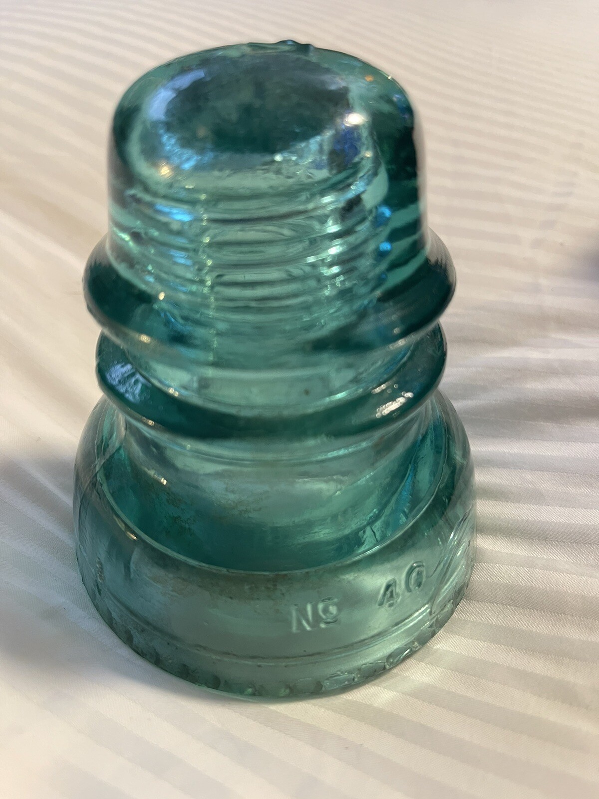 Hemingray 40 Blue Green Aqua Glass Insulator | eBay