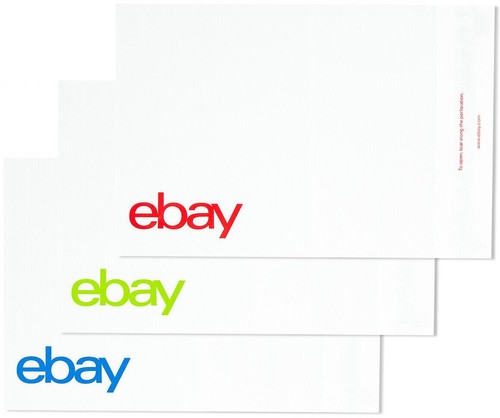 OFFICIAL EBAY ENVELOPE 10" x 12.5" NO PADDING POLYMAILER WITH COLOR ...
