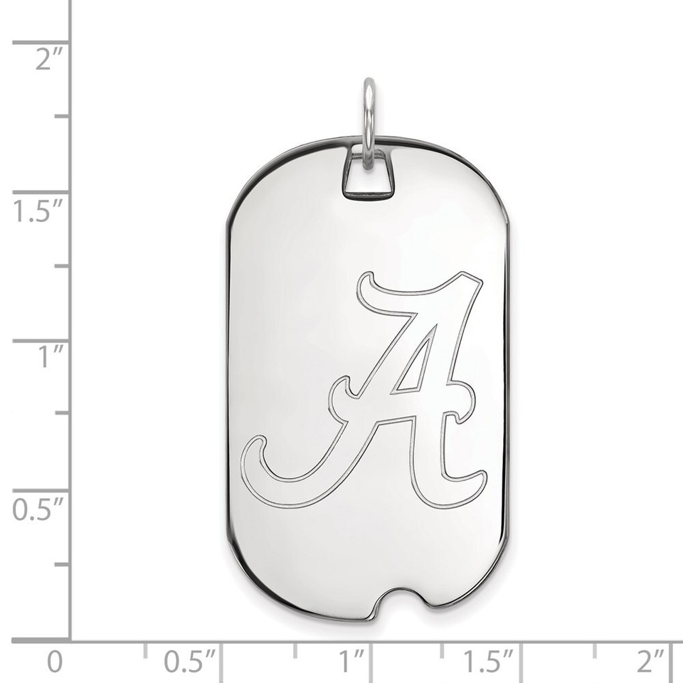 Sterling Silver University of Alabama Large Dog Tag by LogoArt | eBay