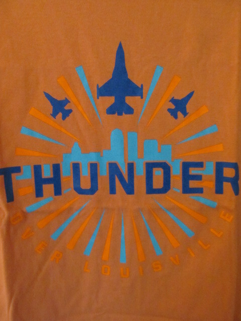 Anvil Thunder Over Louisville Ladies T-Shirt, Peach, Size L | eBay