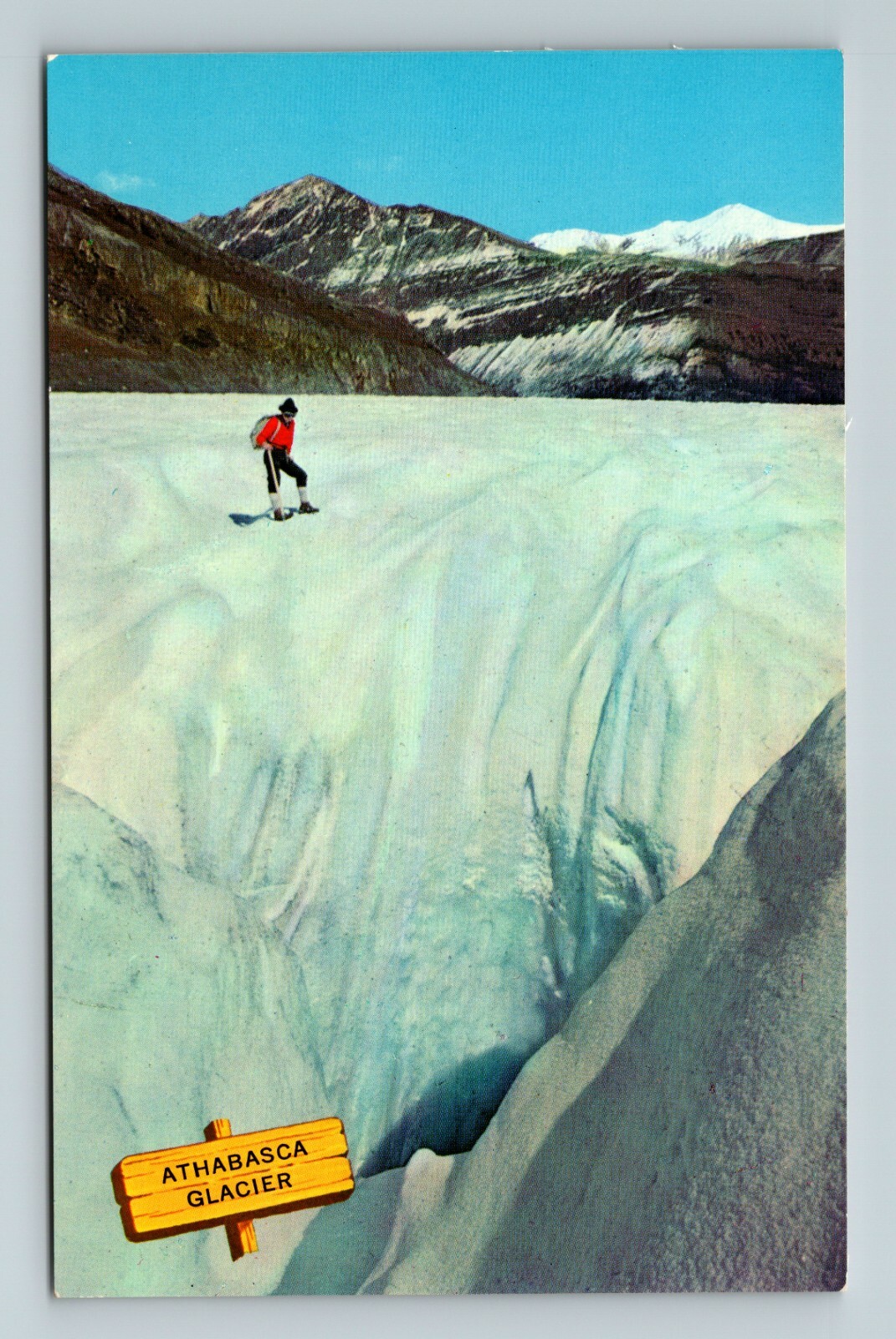 Postcard "Moulin" Athabasca Glacier Columbia Icefield Alberta Canada ...