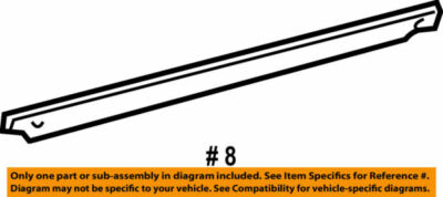 75712-60080 Toyota Moulding, front door belt, lh 7571260080, New ...