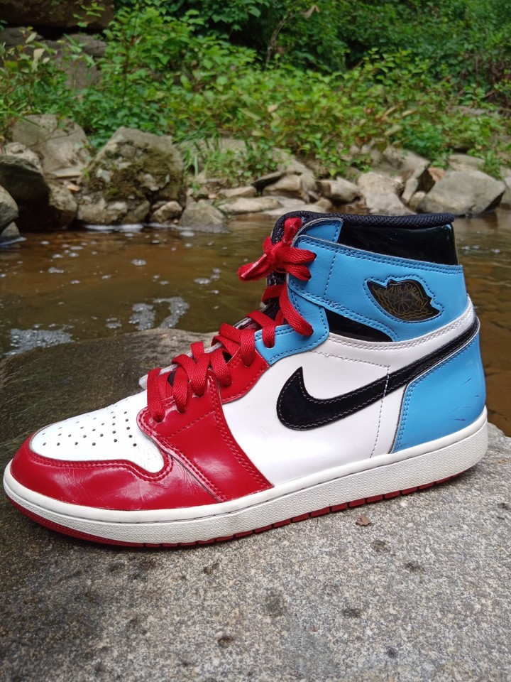 Jordan 1 Retro OG High Fearless Size 12 Pre-Owned CK5666-100 Red White ...
