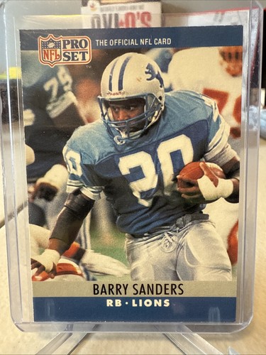 1990 PRO SET FOOTBALL #102 BARRY SANDERS - DETROIT LIONS ROOKIE NFL | eBay
