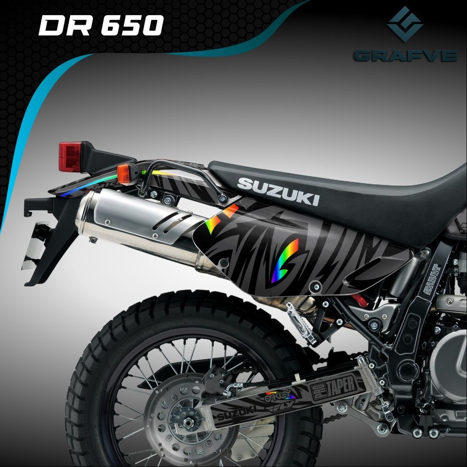 Dr650 Dr 650 kit decals graphics Suzuki Stickers Supermoto CUSTOM Mx ...