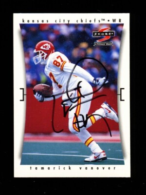 1997 SCORE TAMARICK VANOVER #252 CHIEFS AUTOGRAPH SIGNED VINTAGE | eBay