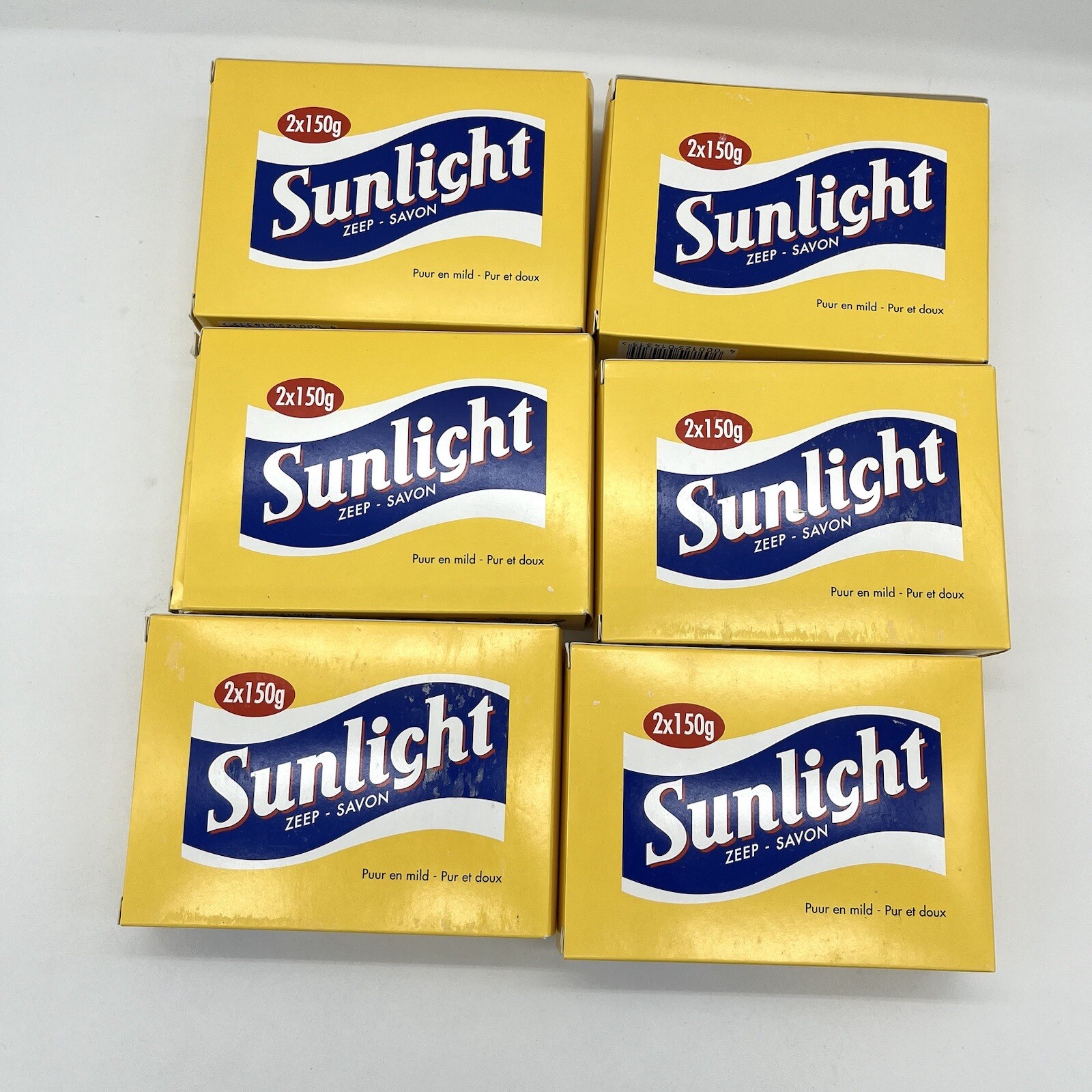 6 Pack 2x150g SUNLIGHT "Pure Soap" Laundry Detergent Bar Soap Hand ...
