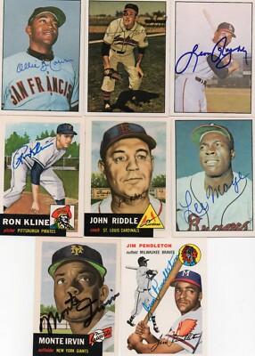 Ron Kline signed 1953 Topps Reprint #175 deceased 2002 | eBay