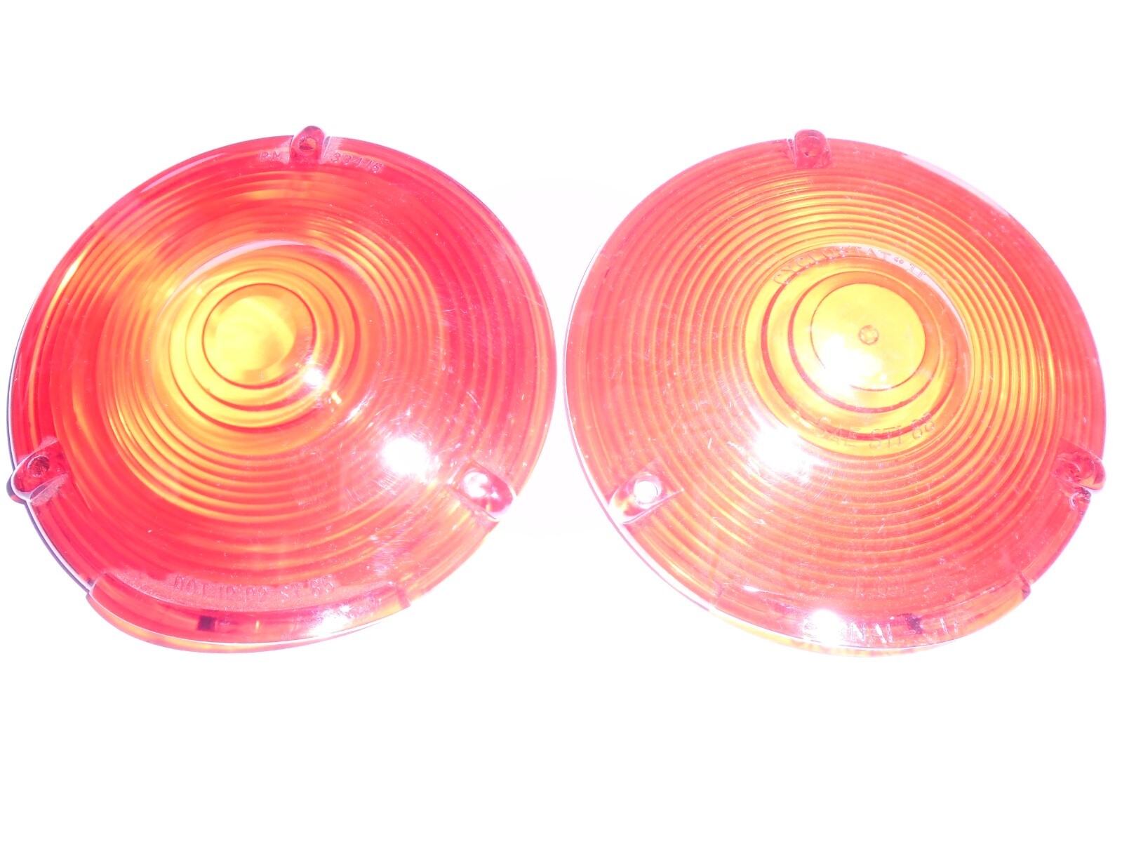 NEW 2 Each!! Signal-Stat 9016, 9016R Red 4" Cyclostat Lens | eBay
