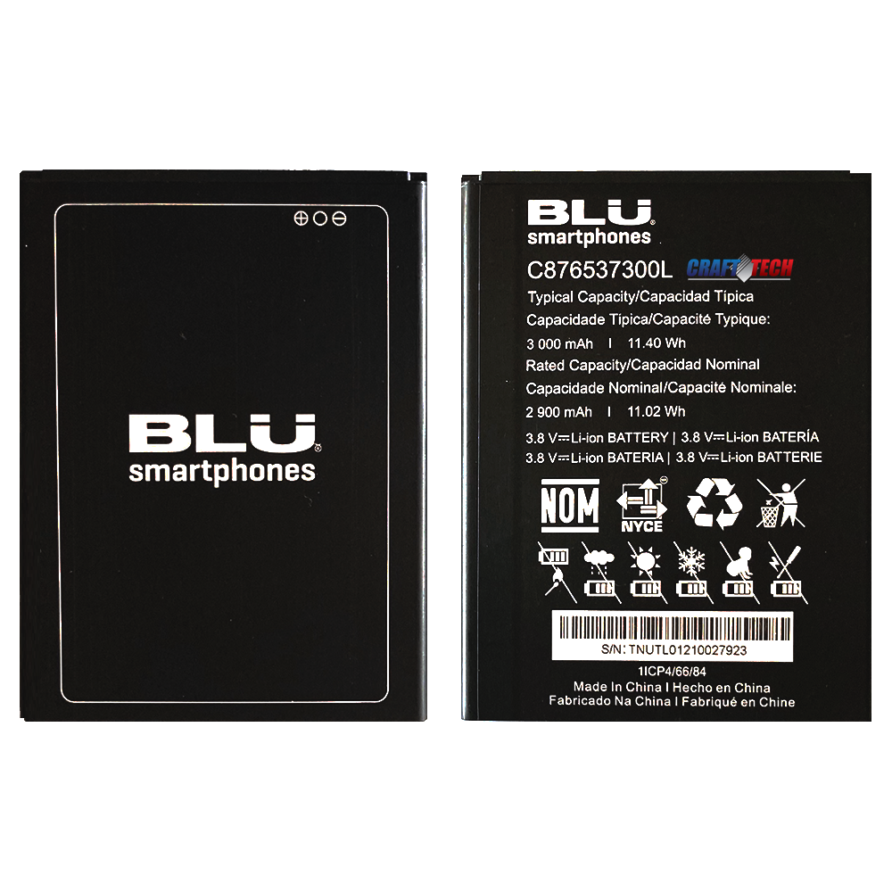 BLU Studio X12 S050EQ Original OEM BLU Battery C876537300L 3000mAh | eBay