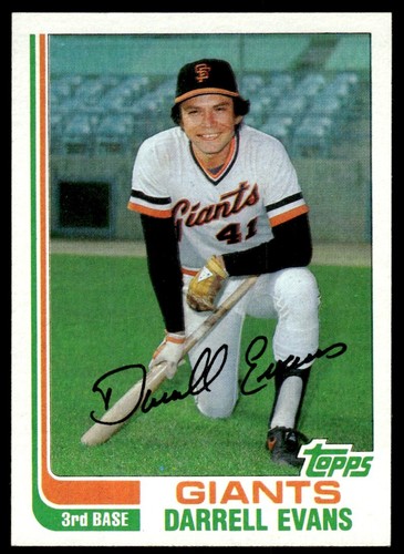 1982 Topps Darrell Evans San Francisco Giants #17 | eBay