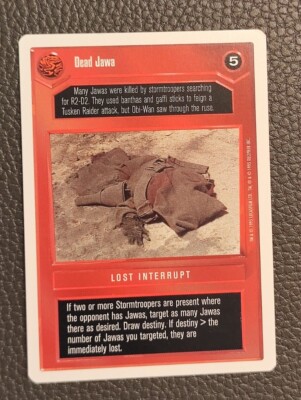 Star Wars CCG Dead Jawa white border MINT | eBay.de