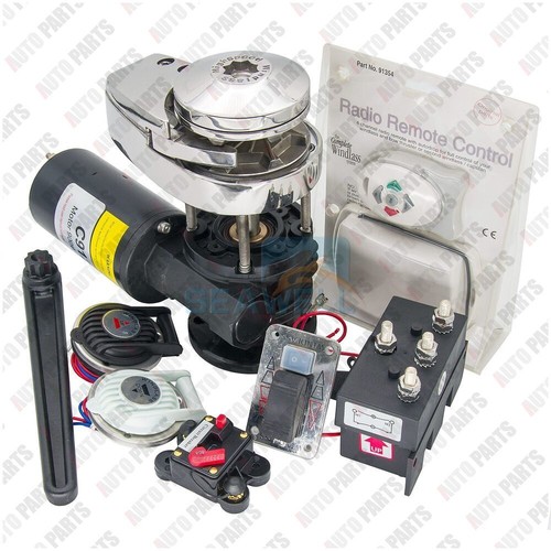 1X 900W 6MM Boat Anchor Winch Remote Control Windlass Max Working Load ...