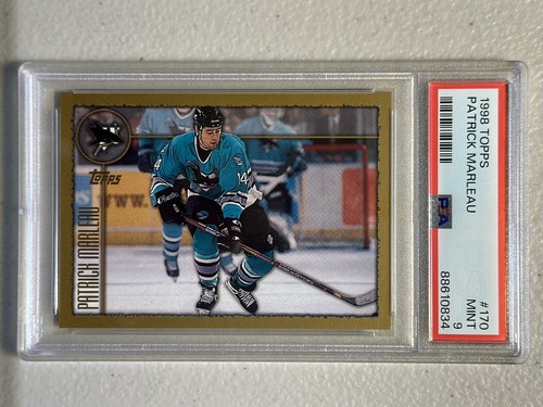1998-99 TOPPS HOCKEY CARD #170 PATRICK MARLEAU PSA 9 SJ SHARKS POP 1 ...