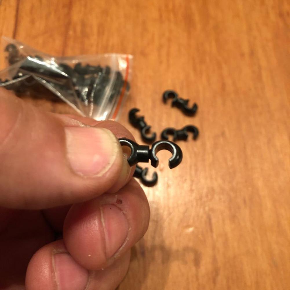 10pcs Bicycle Brake Gear Cable S Style Clips Hose Guide Line Hook ...