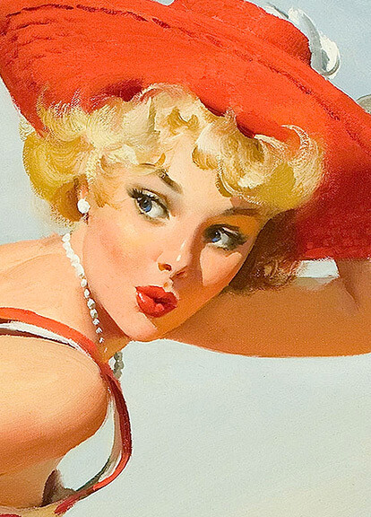 "Up in the Air" Vintage Style Elvgren Pin-Up Girl Windy Day Skirt ...