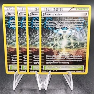 4x Reverse Valley #110/122 XY BREAKPoint Uncommon Stadium Pokemon ...