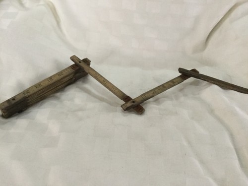 Folding Ruler Yardstick 6 Feet Wood USA Vintage | eBay