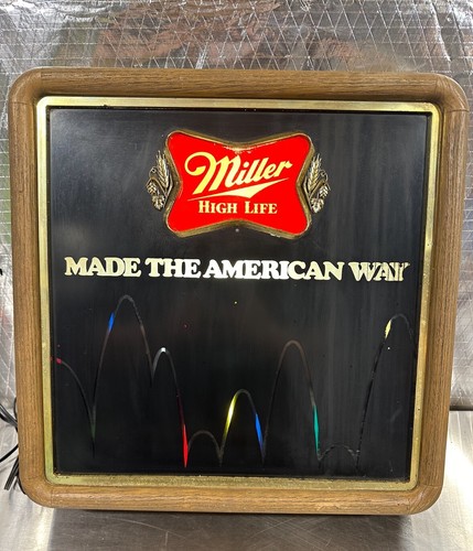 1984 Miller Beer Bouncing Ball Motion Sign Made The American Way | eBay
