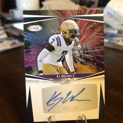 2025 Sage Football Low Series K.J. Wallace Autograph RC #A-KJW | eBay