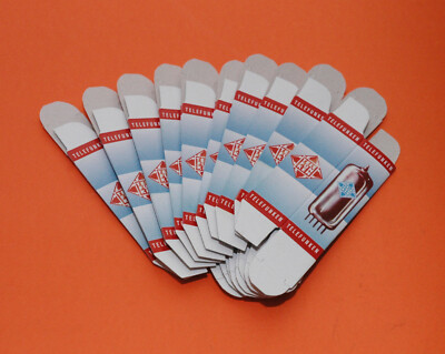 LOT of 10 pcs TELEFUNKEN VACUUM TUBE BOXES-12AX7- ECC83-ECC803S E88CC ...