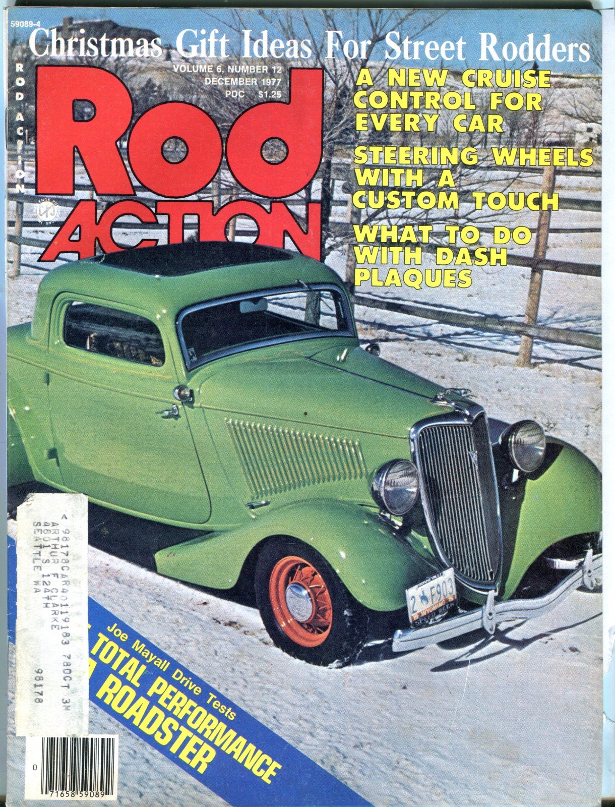 Rod Action Magazine December 1977 Street Rodders EX w/ML 031017nonjhe ...