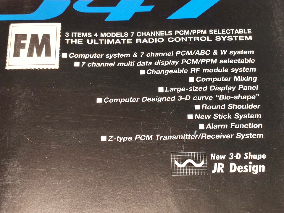 JR X-347 Vintage 7-Ch. 72MHz PCM RC Helicopter Computer Radio Control ...