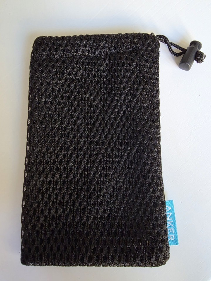 ANKER 5.5" Mesh Pouch / Pull String Case 4 Battery Headphones Small ...