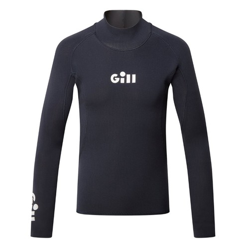 GILL Junior Unisex ZenTherm 2.0 Neoprene 4-Way Stretch Thermal Navy Top ...