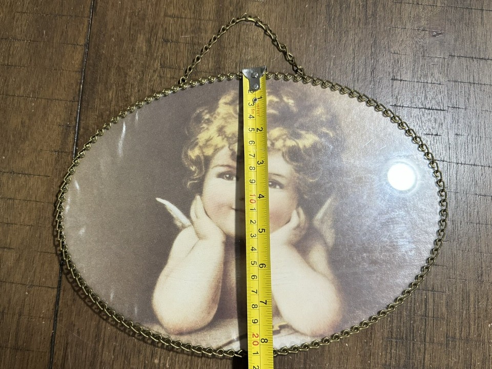 Vintage Bessie Pease Gutmann Framed Print Of Baby Angel Chain Hanging ...