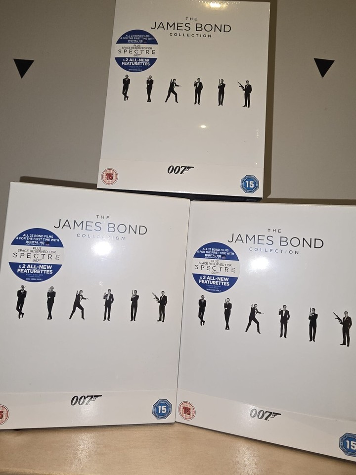 The James Bond Collection Blu-Ray Box Set 23 Disc Box Set New ! Region ...