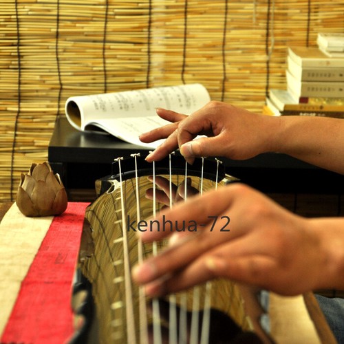 48" Professional Guqin Chinese 7-stringed Zither Instrument ...